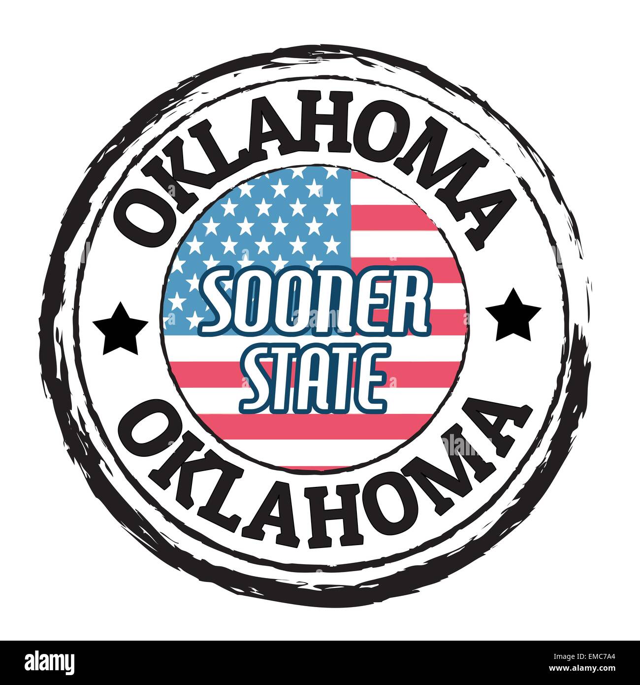 Oklahoma flag map hi-res stock photography and images - Alamy