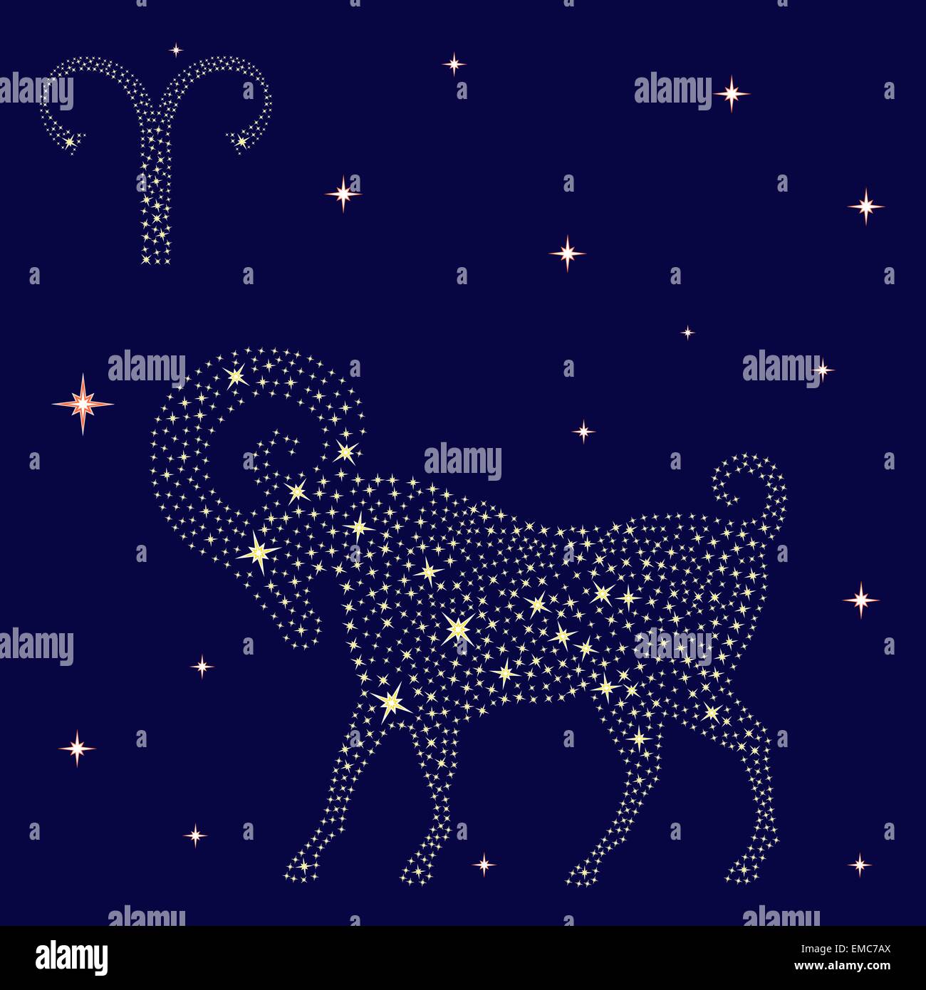 Animal zodiac sign ram Stock Vector Images - Alamy