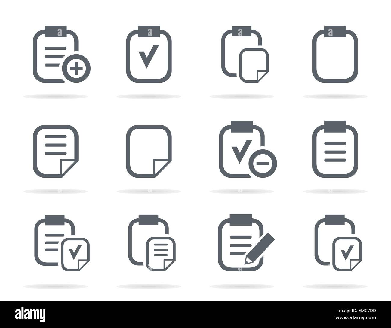Files icons Cut Out Stock Images & Pictures - Alamy
