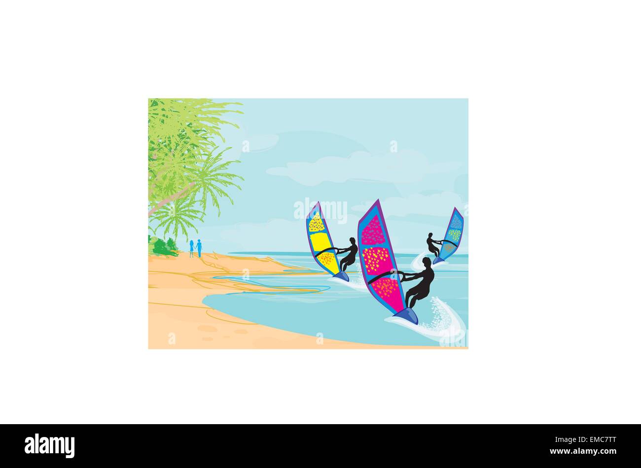 Sunny water sport Cut Out Stock Images & Pictures - Alamy