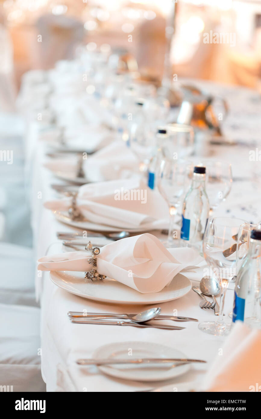 wedding reception table Stock Photo - Alamy