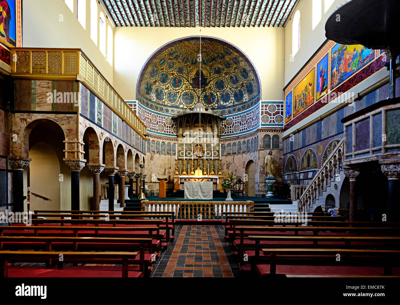 Catholic University Church Dublin Ireland interior. Founded by Cardinal ...