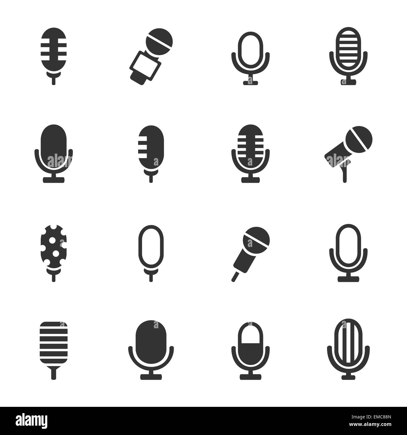 Microphone Stock Vector Images - Alamy
