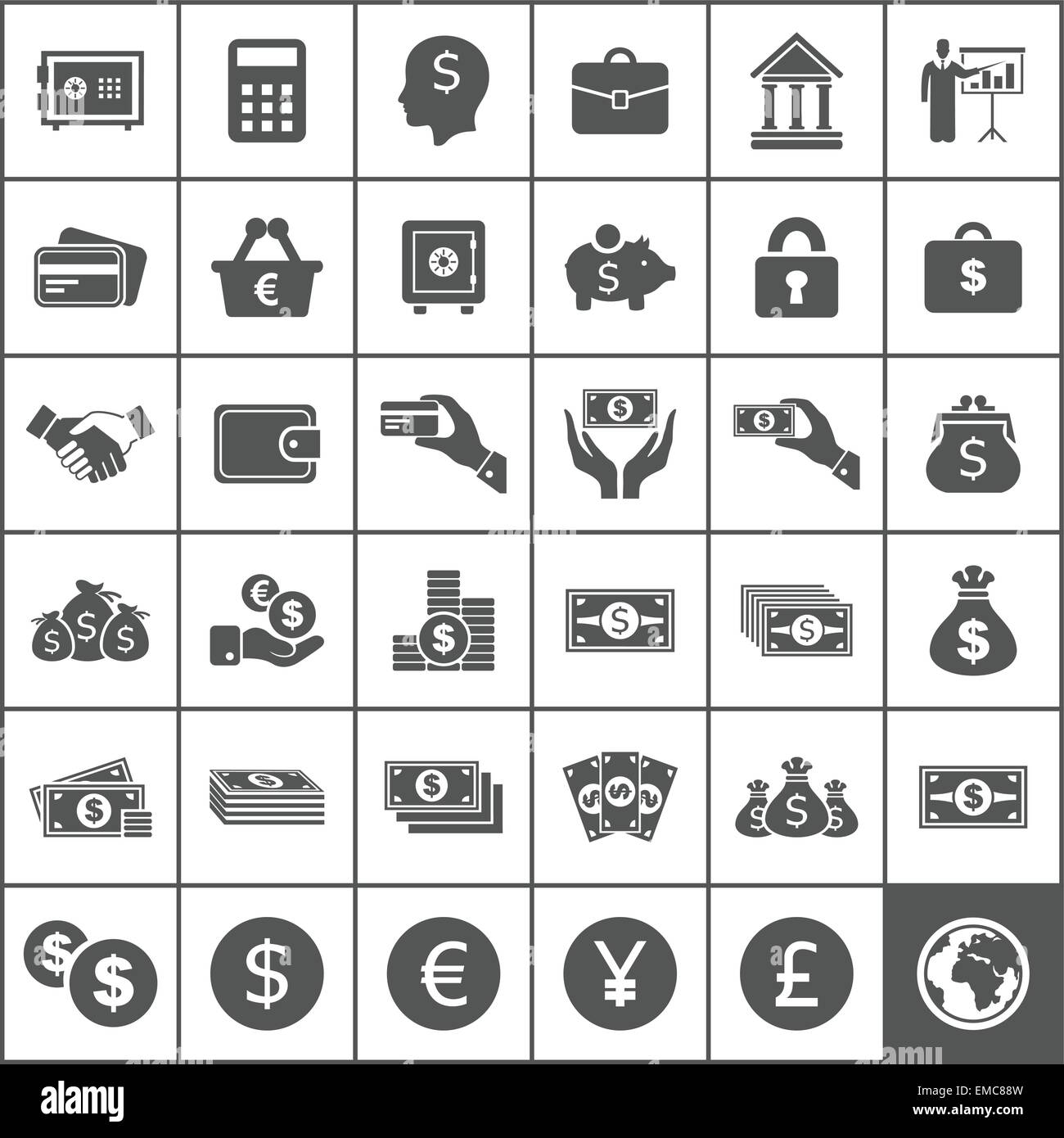 Money an icon4 Stock Vector Image & Art - Alamy