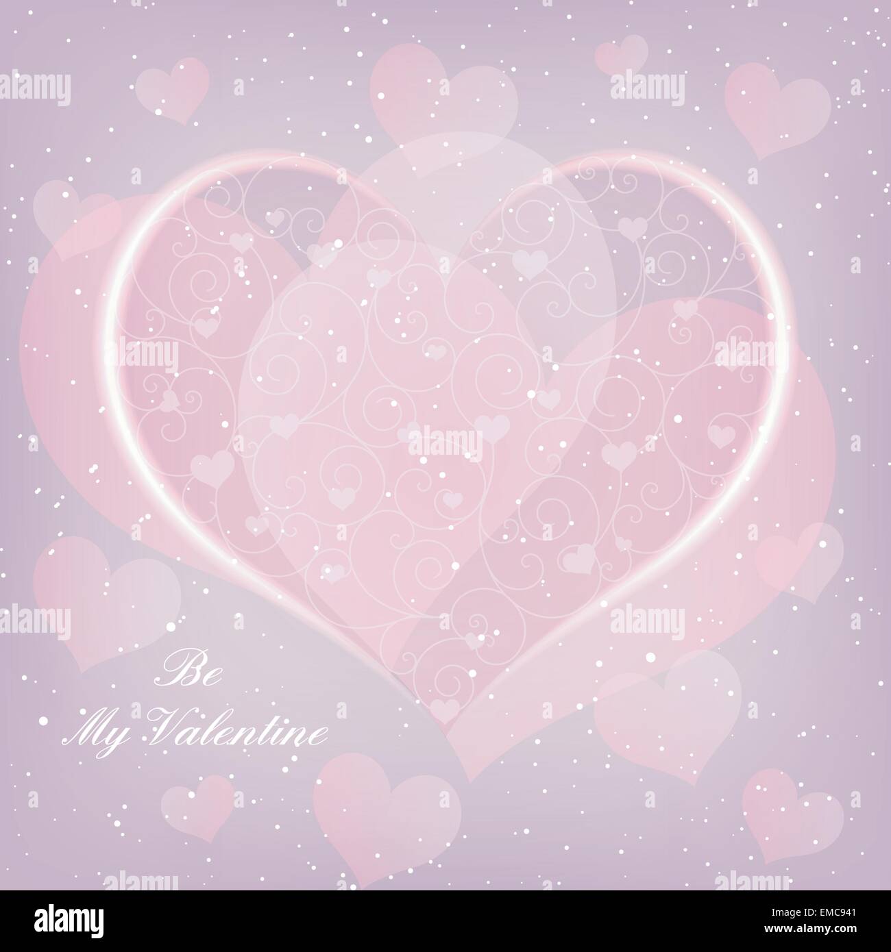 St Valentine Day Heart Shape Greeting Card Stock Vector Image & Art - Alamy