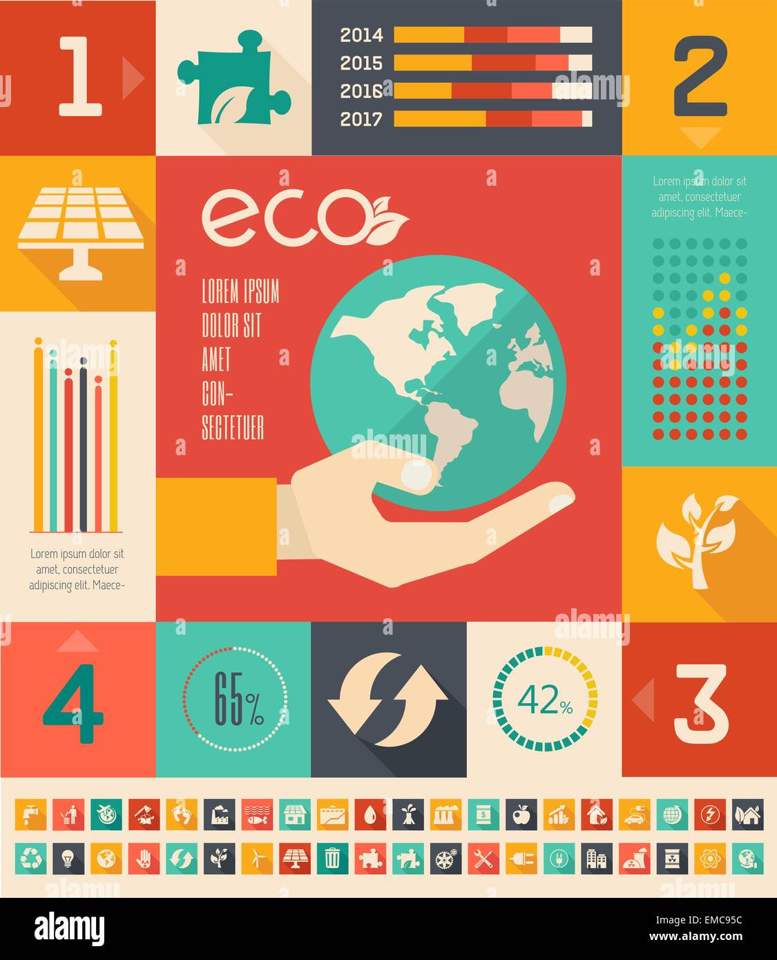 Ecology Infographic Template Stock Vector Image & Art - Alamy
