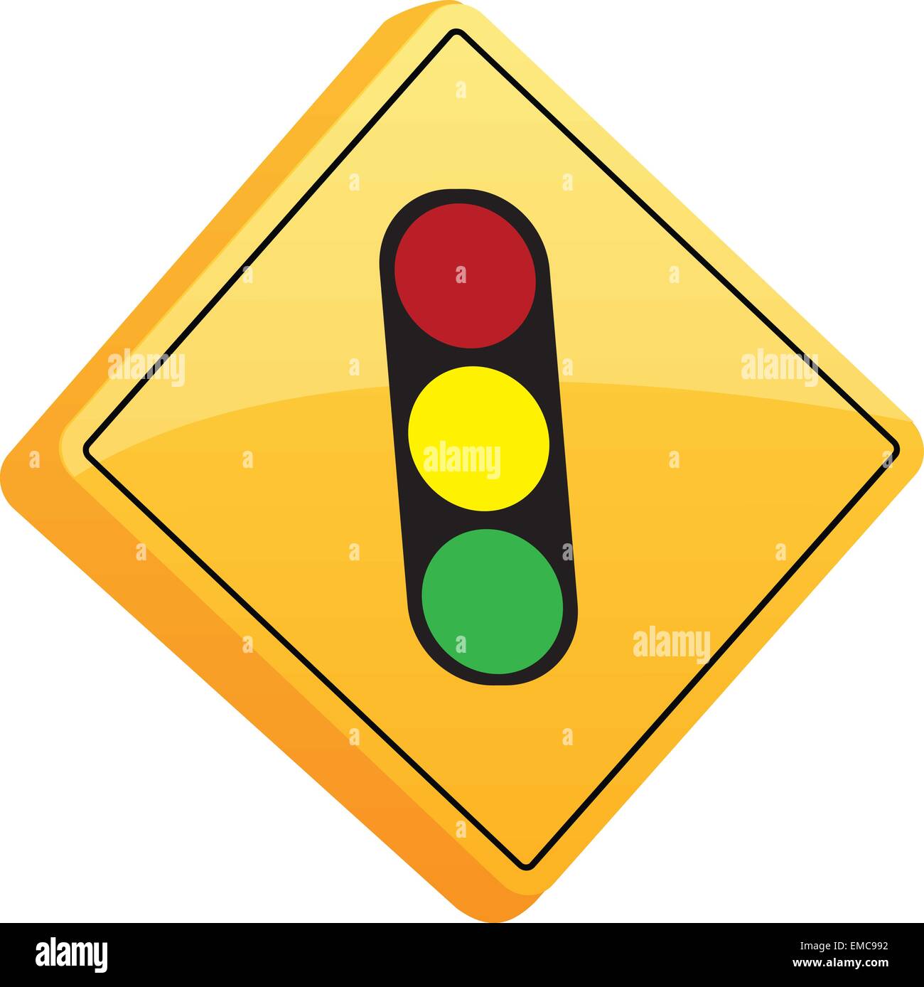 Stop go traffic signs Stock Vector Images - Alamy
