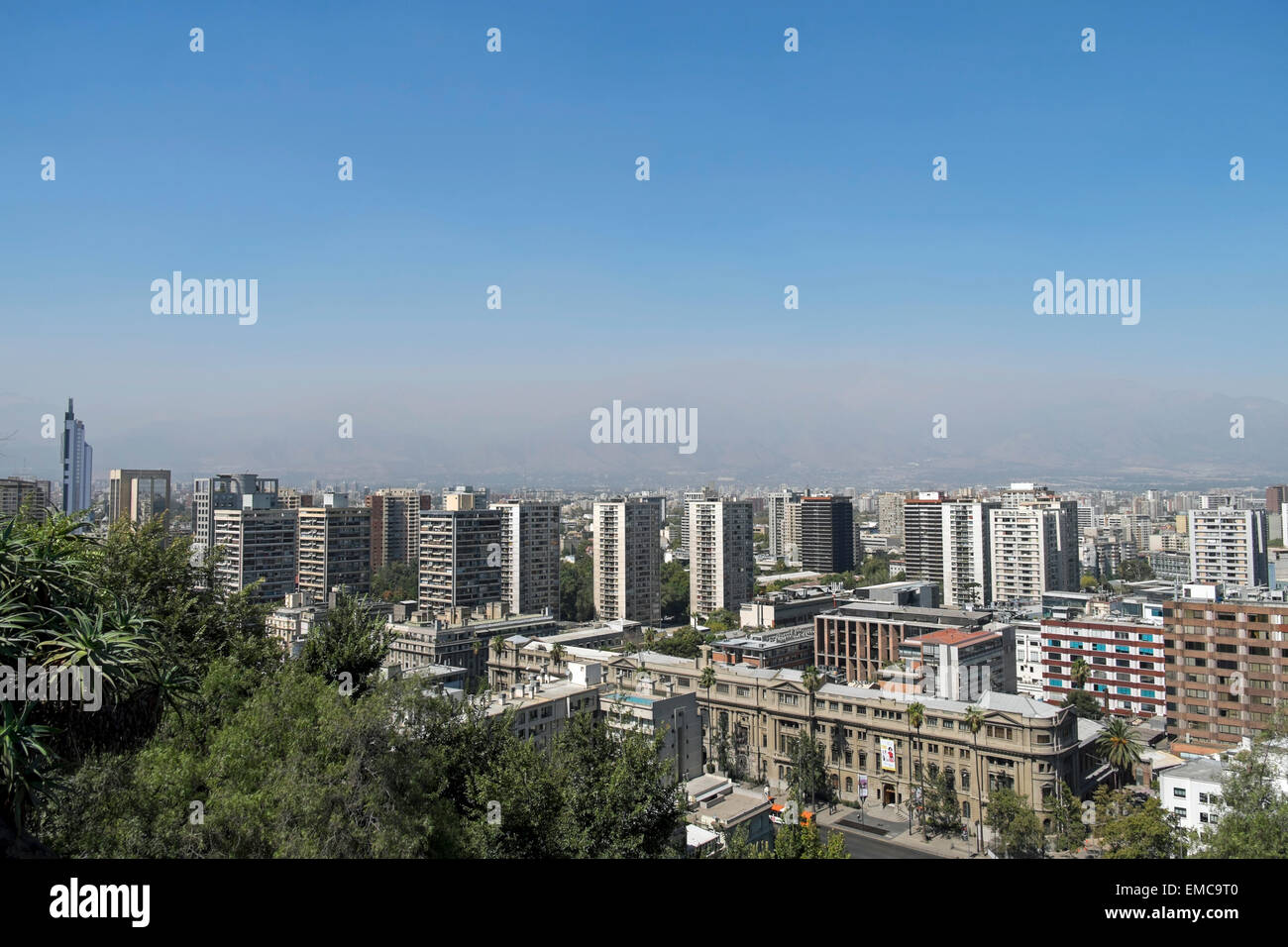 South America, Chile, Santiago de Chile, cityview Stock Photo - Alamy