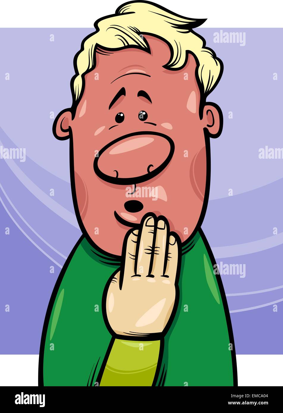 shy man concept cartoon illustration Stock Vector Image & Art - Alamy