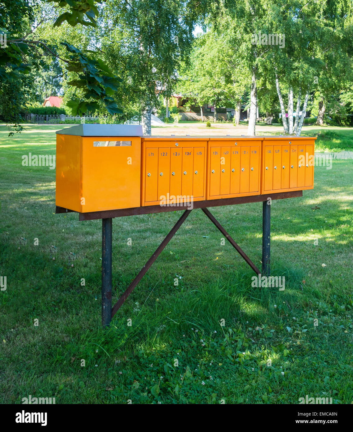 Orange mailbox hi-res stock photography and images - Alamy
