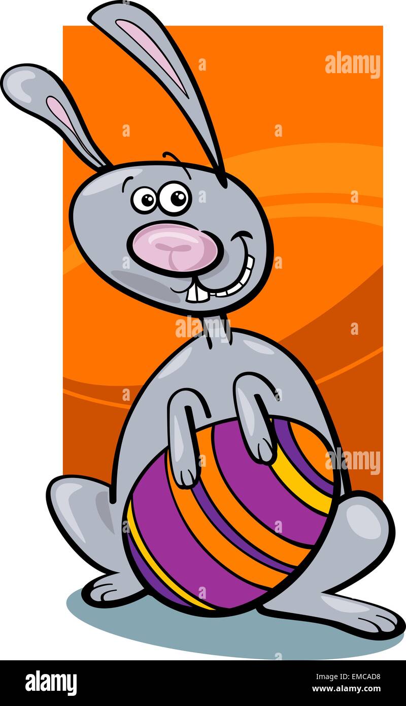 funny easter bunny cartoon illustration Stock Vector Image & Art - Alamy