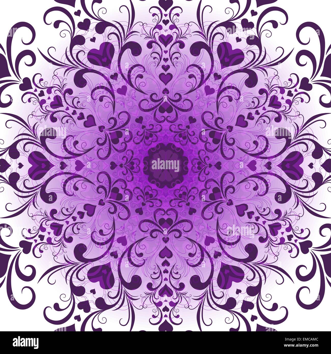 Violet round pattern Stock Vector Image & Art - Alamy