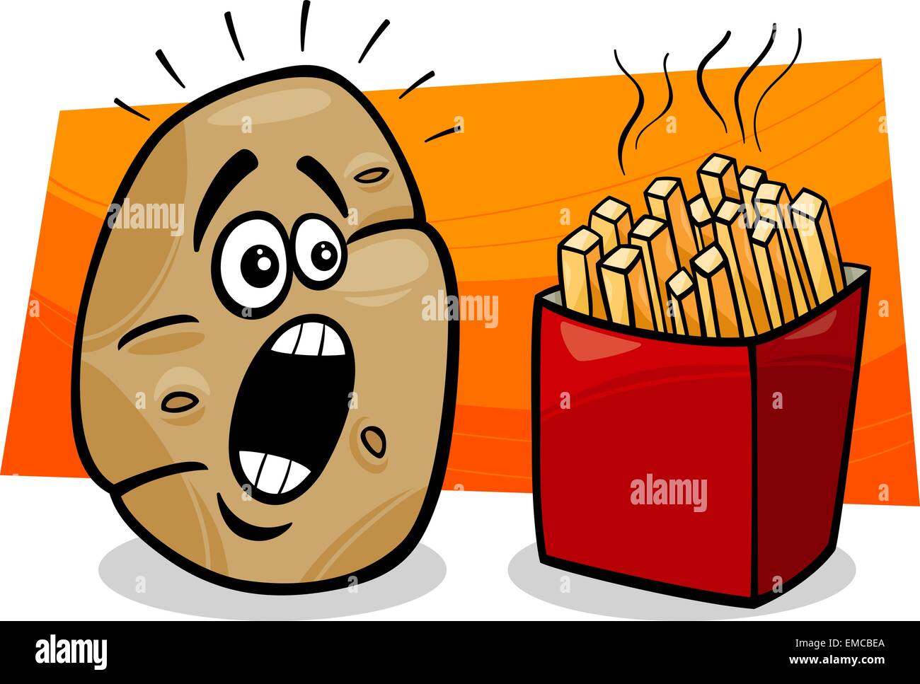 French fries comic Stock Vector Images - Alamy