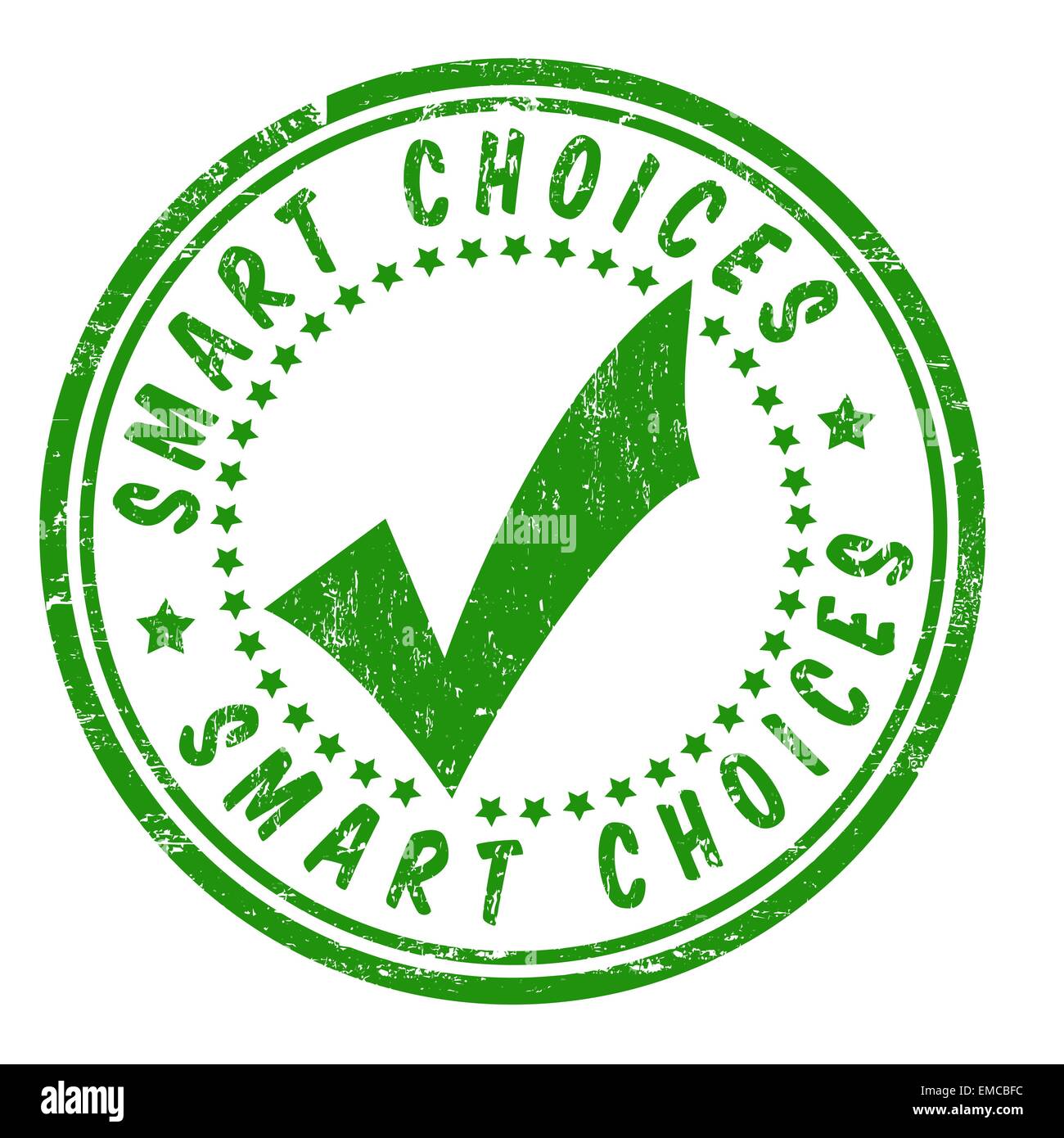 Smart choices stamp Stock Vector Image & Art - Alamy
