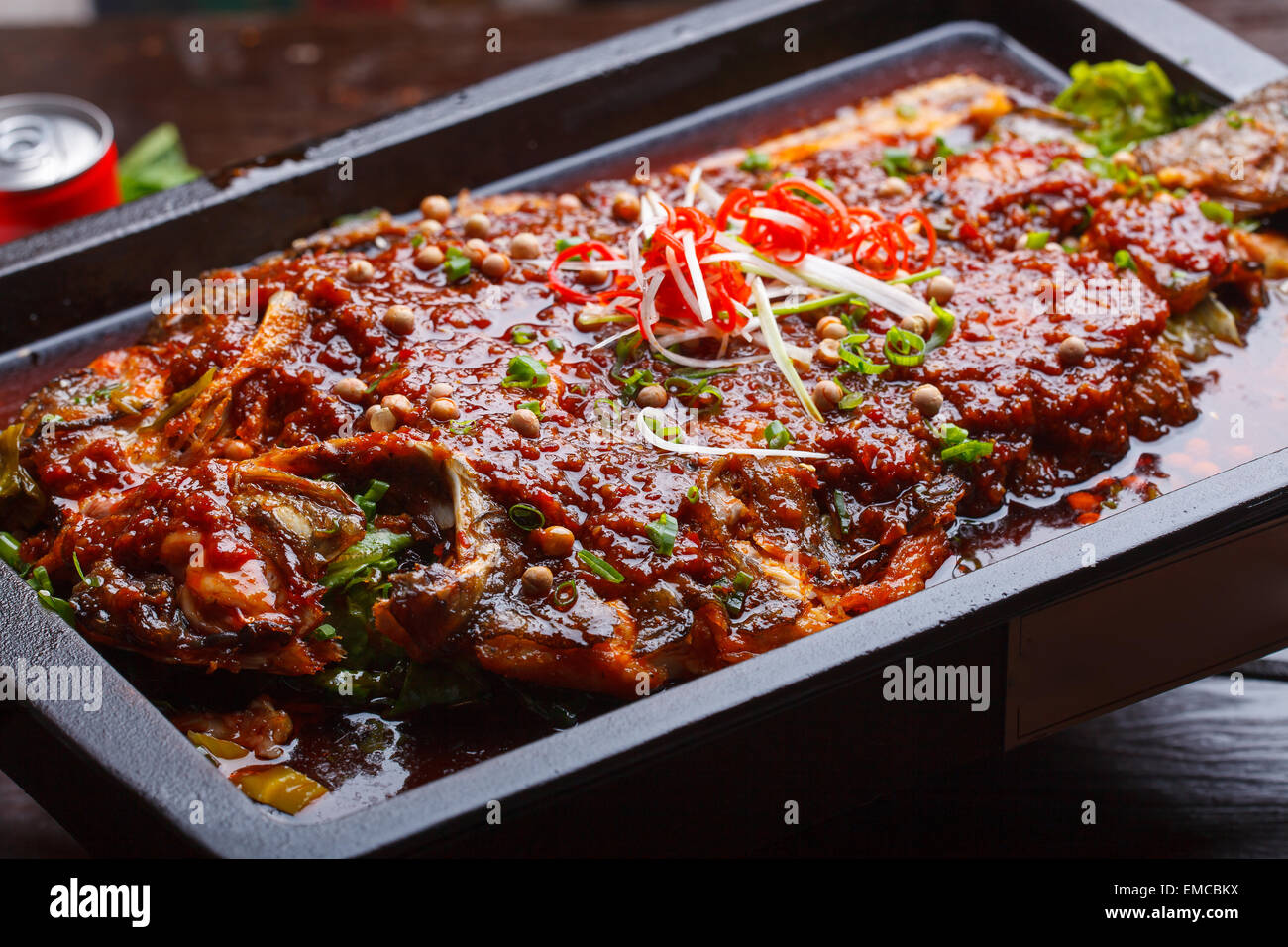 Chinese style grilled fish, Sichuan flavor Stock Photo - Alamy