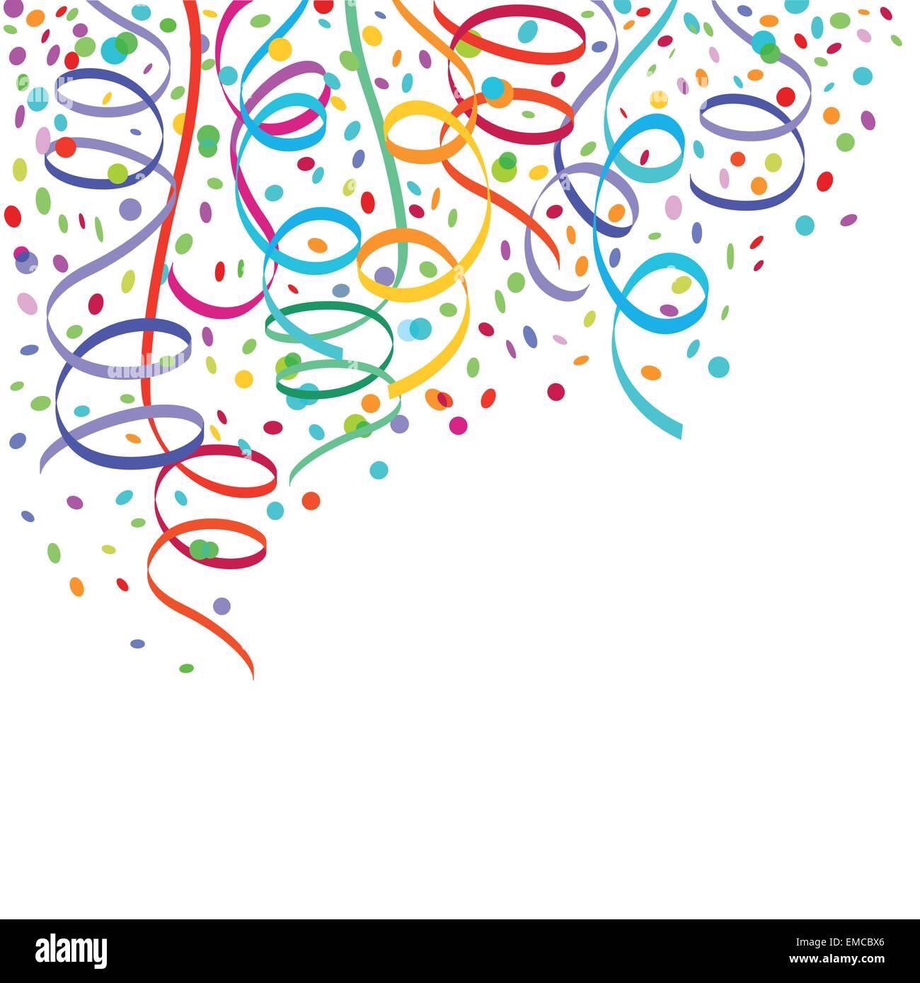 Streamers and confetti Stock Vector Images - Alamy