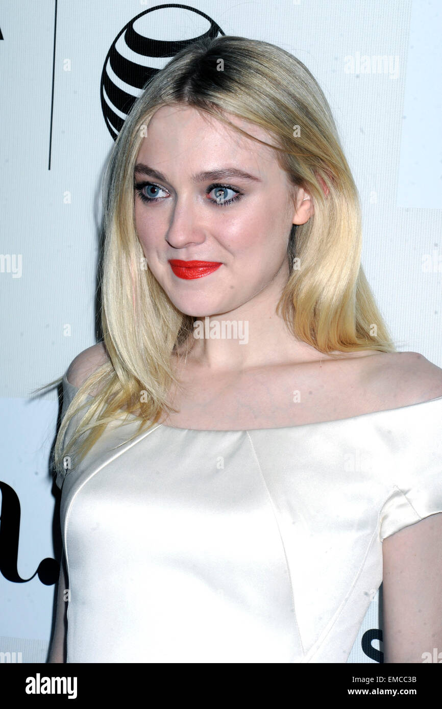 Dakota Fanning attends the premiere of 'Franny' during the 2015 Tribeca ...