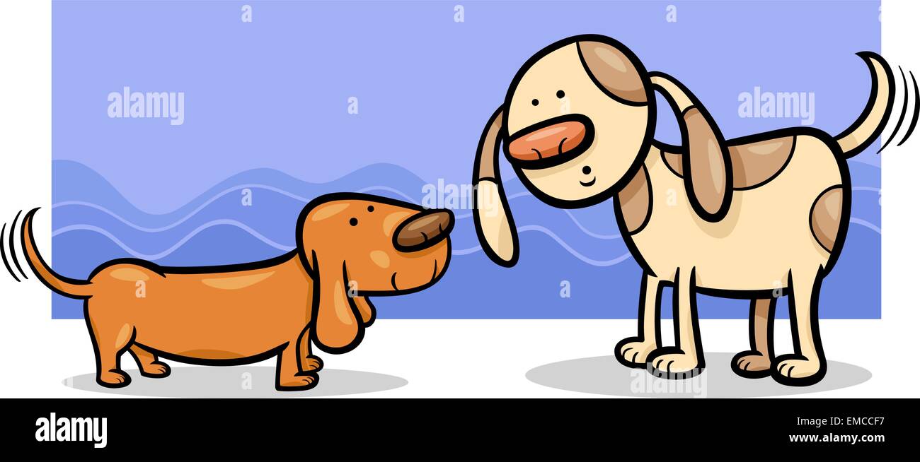Tails wagging Stock Vector Images - Alamy