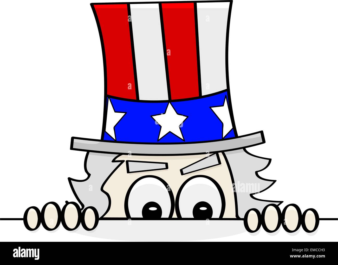 Cartoon showing uncle sam hi-res stock photography and images - Alamy