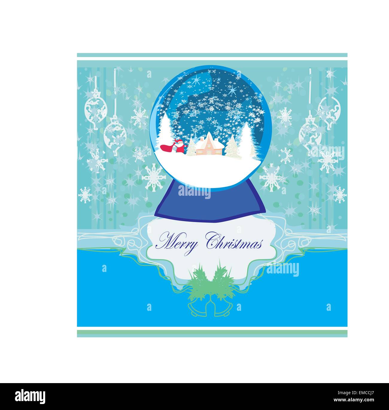 Santa in house Stock Vector Images - Alamy