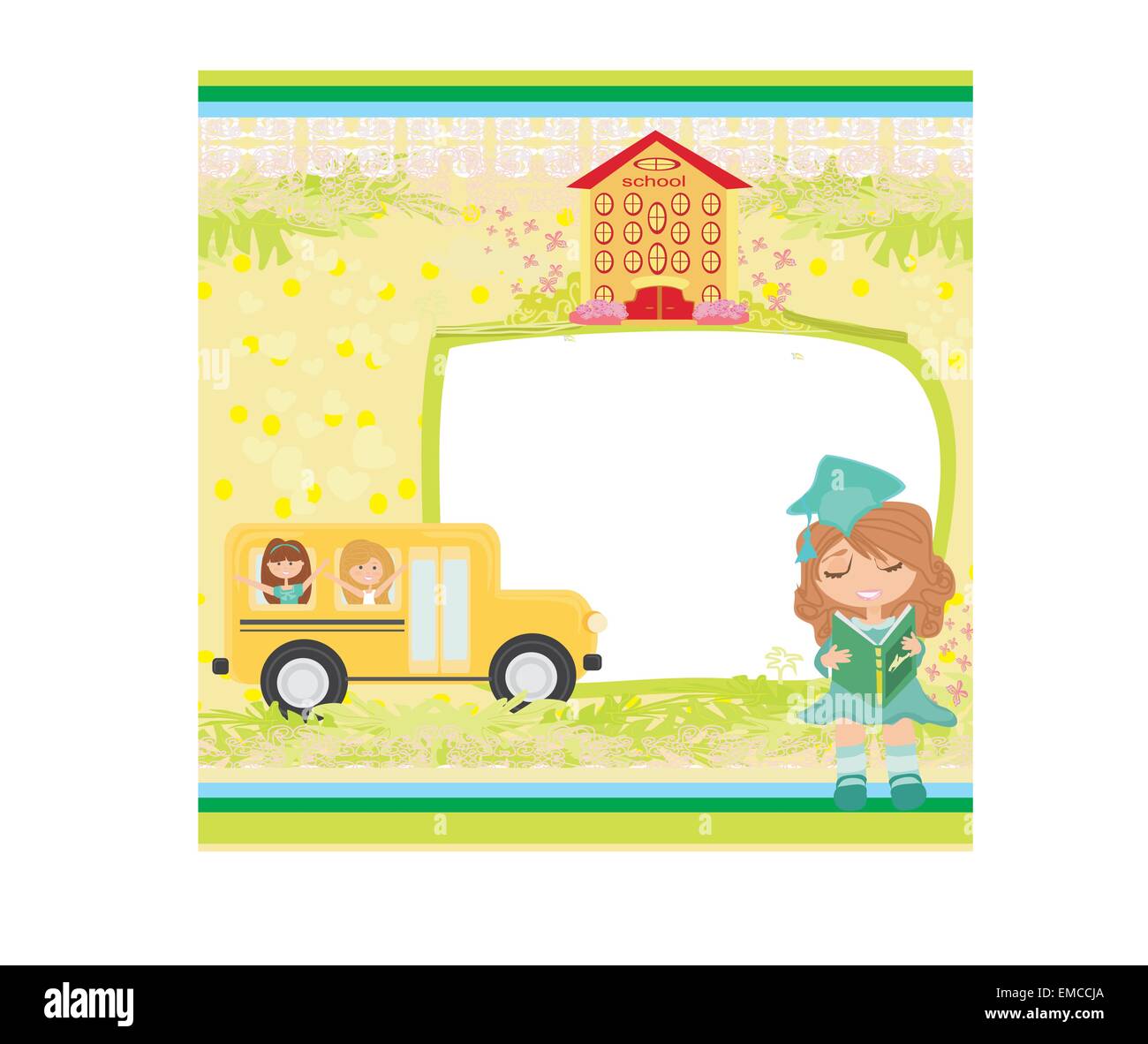 School bus. Place for your text Stock Vector Image & Art - Alamy