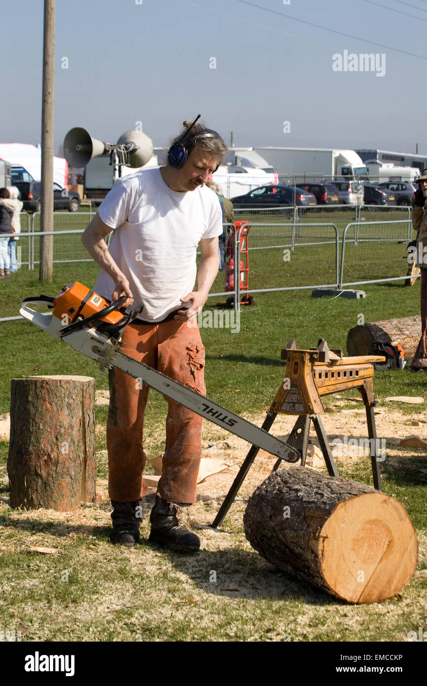 Chainsaw carved wood sculptures hi-res stock photography and images - Alamy