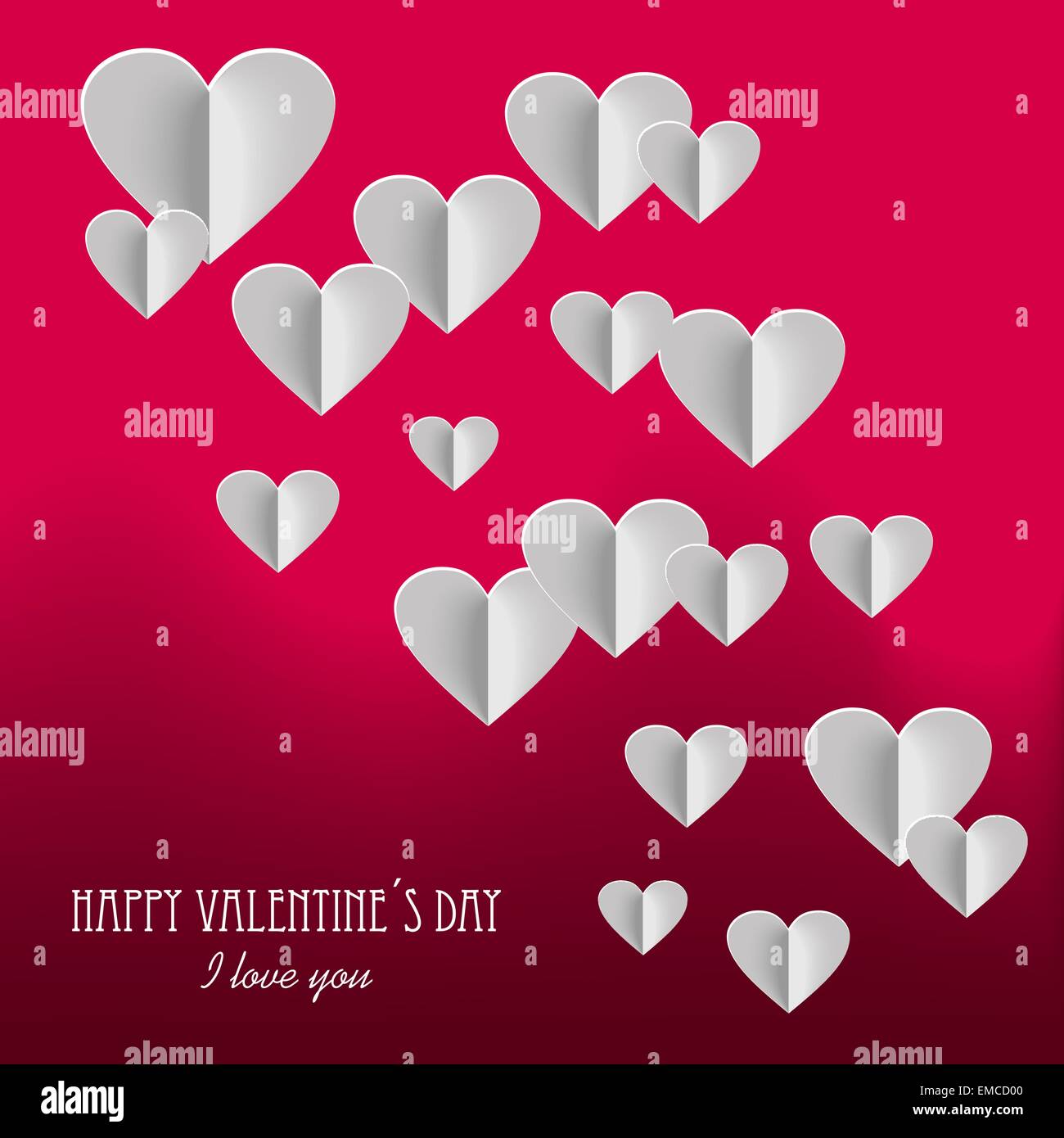Valentine´s day composition red Stock Vector Images - Alamy
