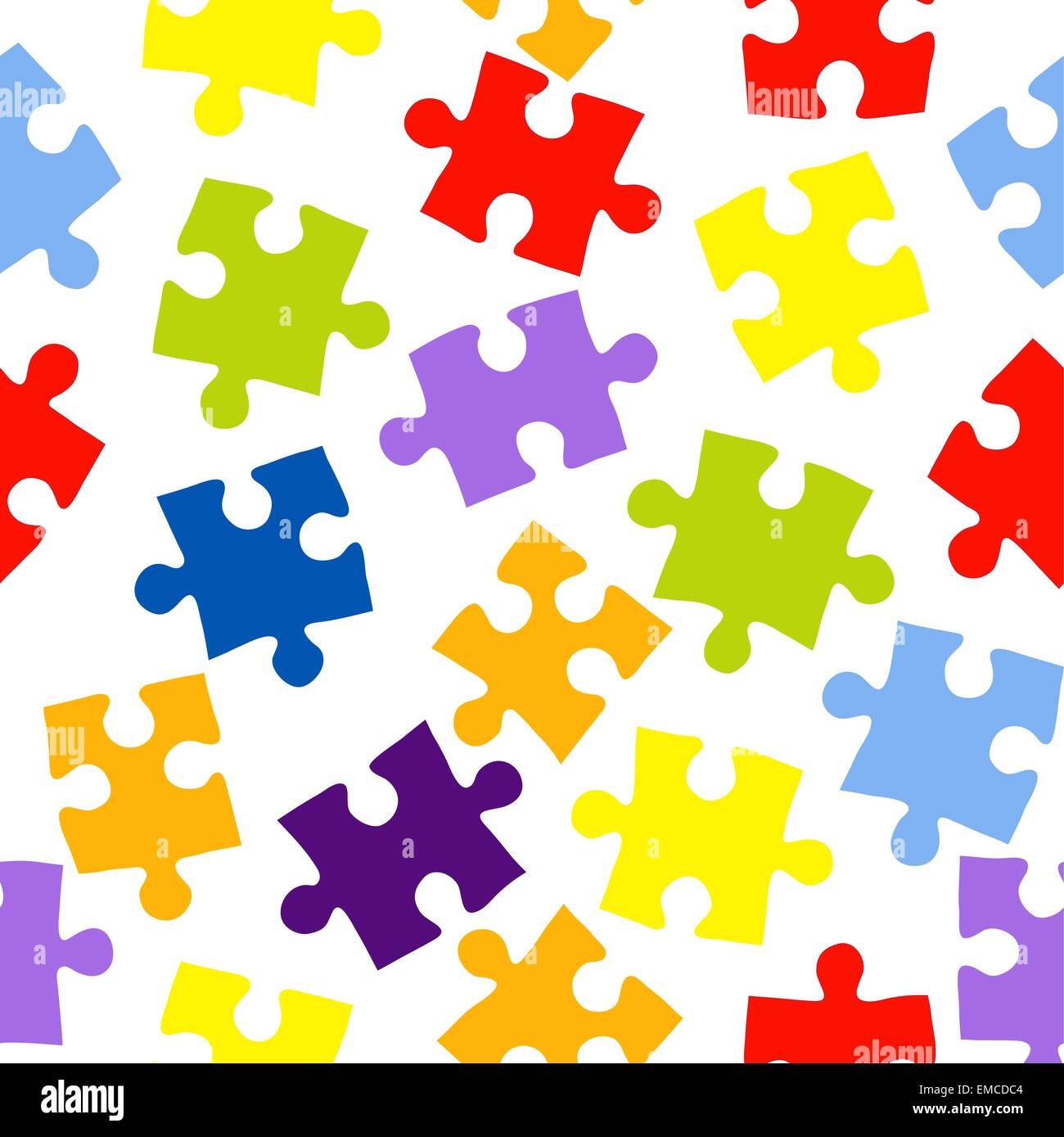 Seamless pattern with color puzzles Stock Vector Image & Art - Alamy
