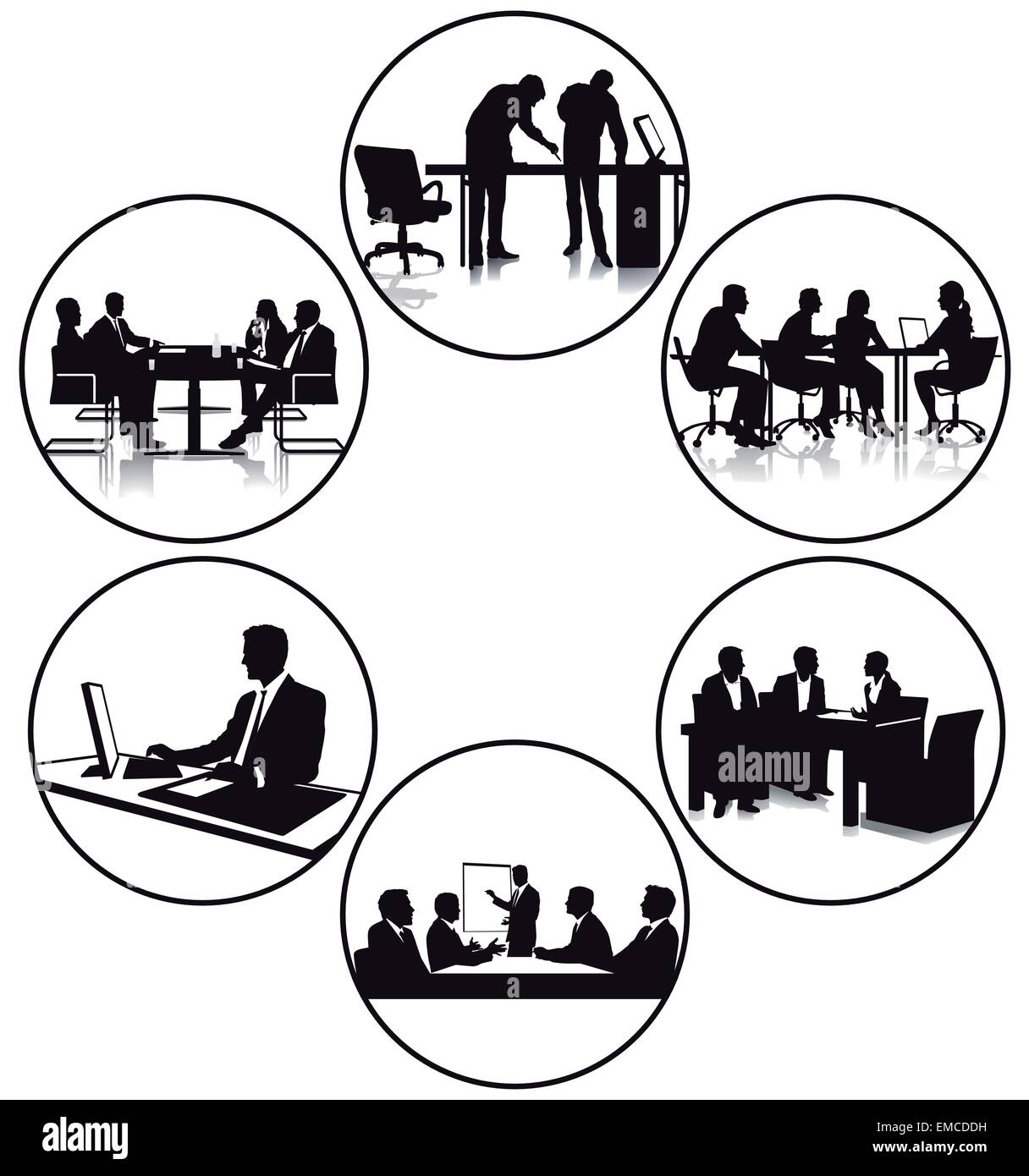 Counseling meeting office Stock Vector Images - Alamy