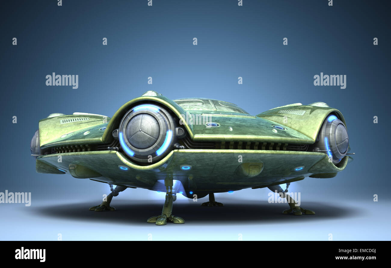 Ufo saucer spaceship vehicle hi-res stock photography and images - Alamy