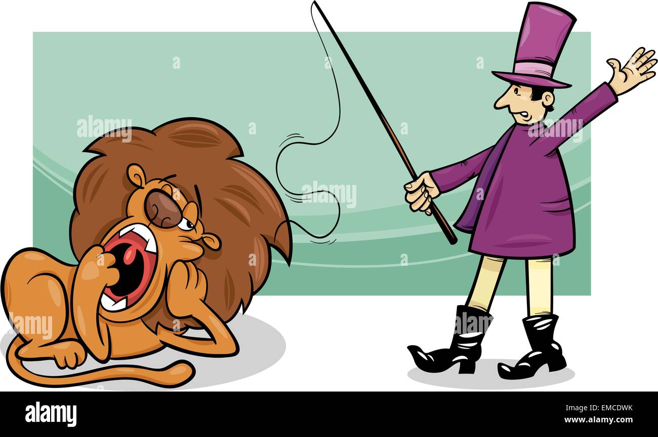 Lion taming hi-res stock photography and images - Alamy