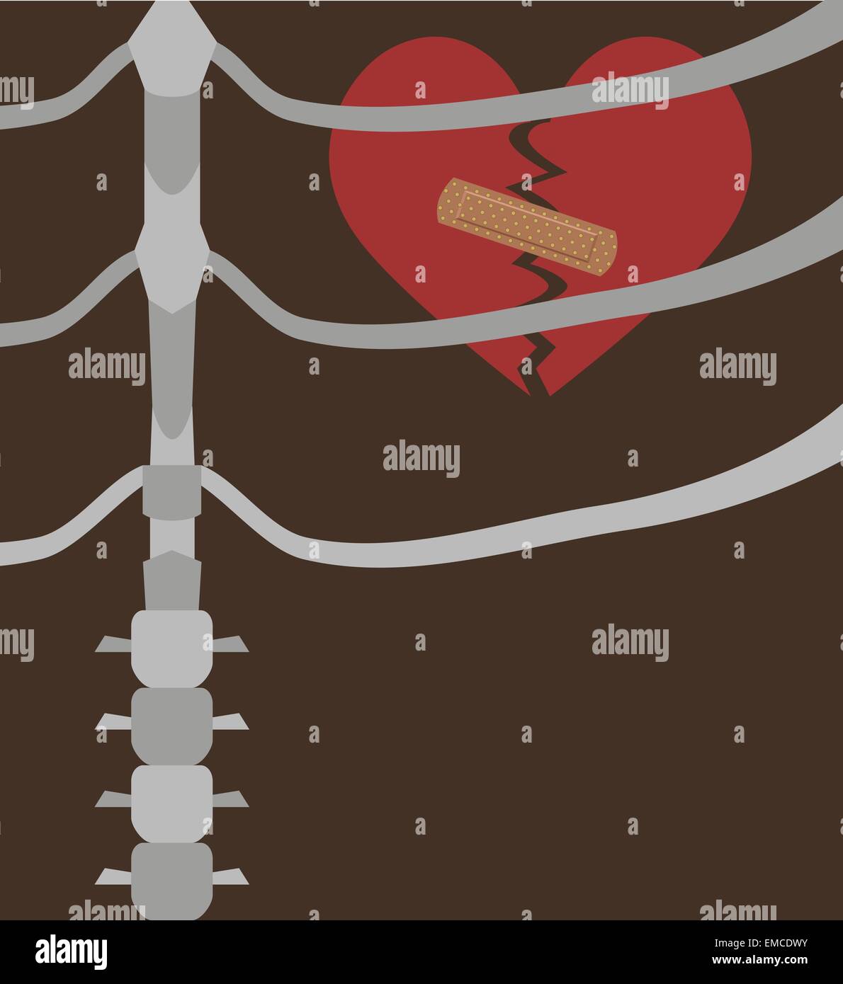 broken heart inside Stock Vector Image & Art - Alamy