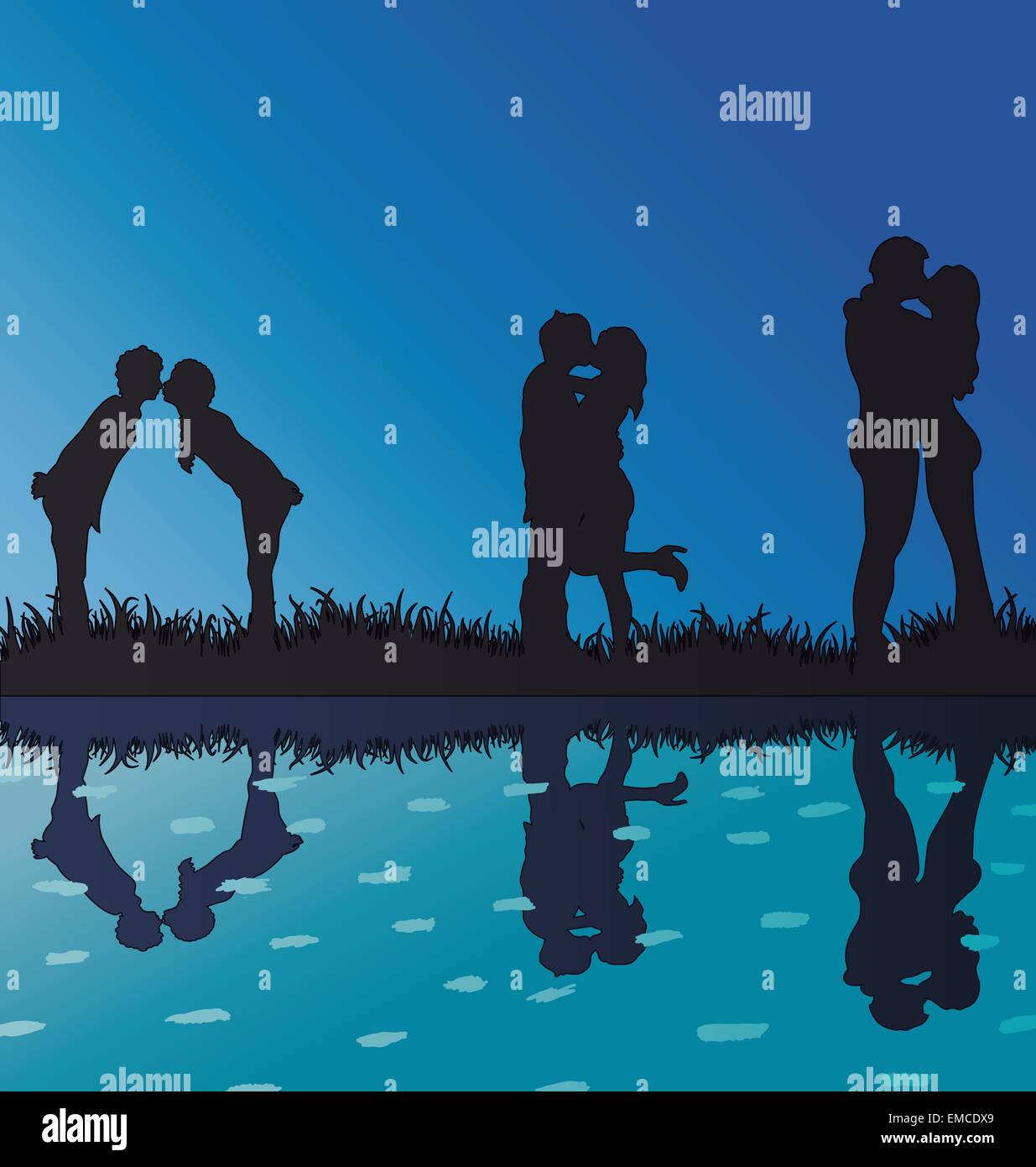 The three ages of man Stock Vector Images - Alamy