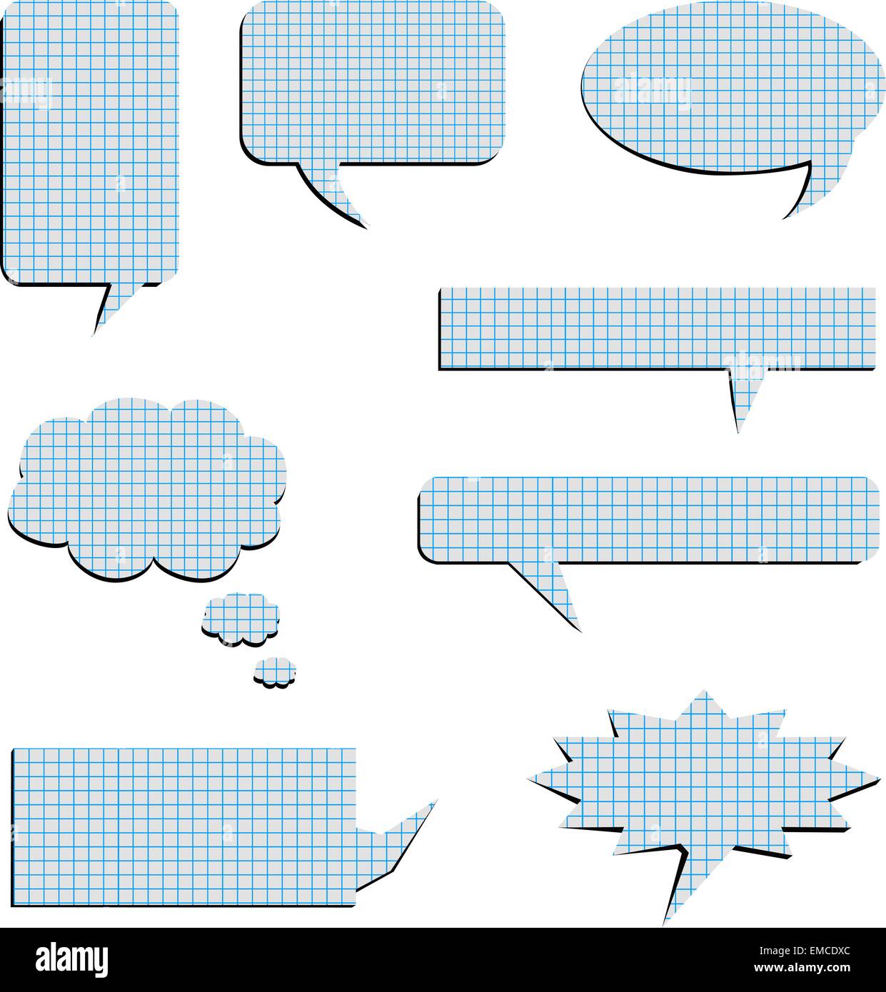 paper Bubbles Set Stock Vector Image & Art - Alamy