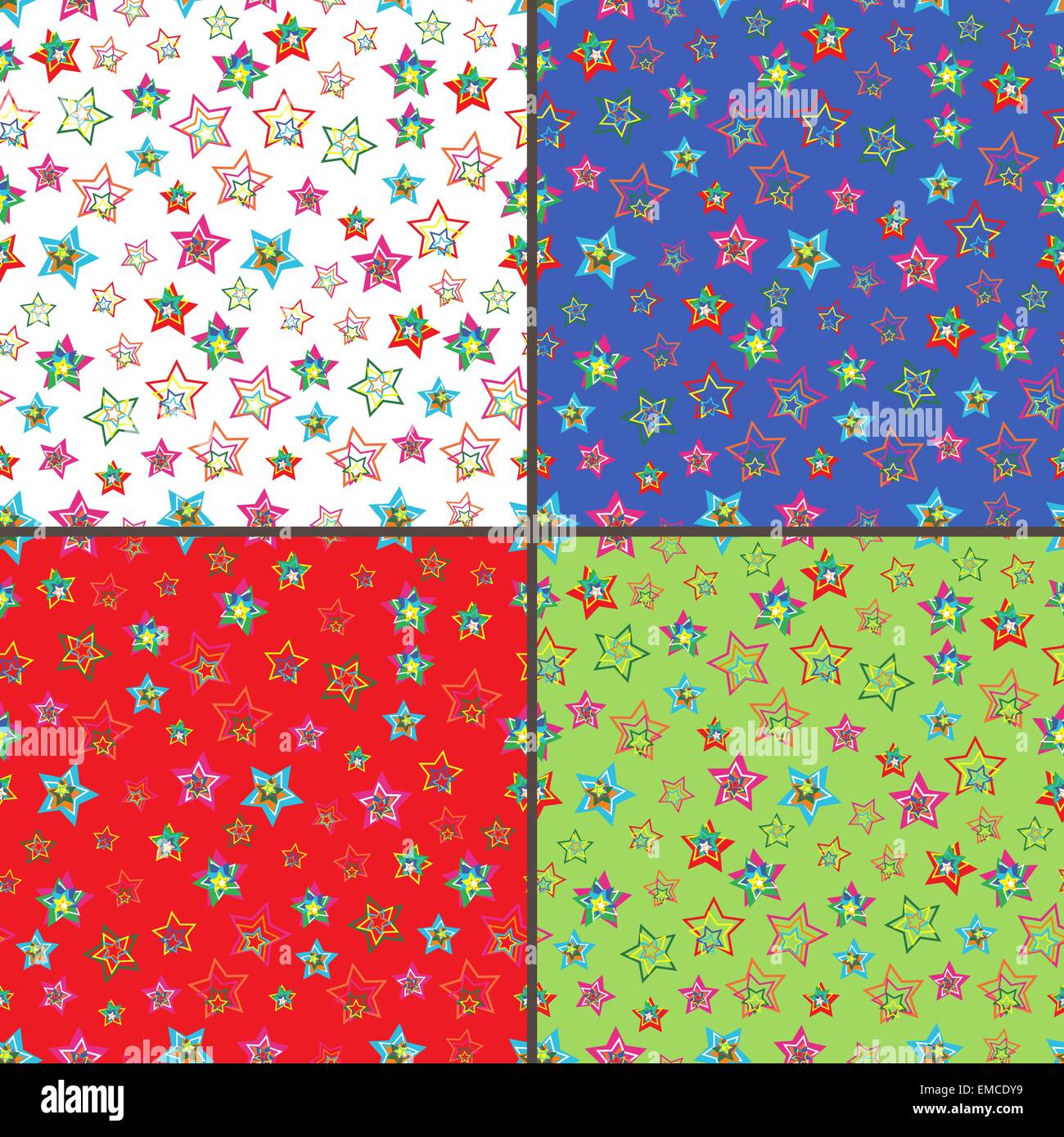 Stars and patterns Stock Vector Images - Alamy