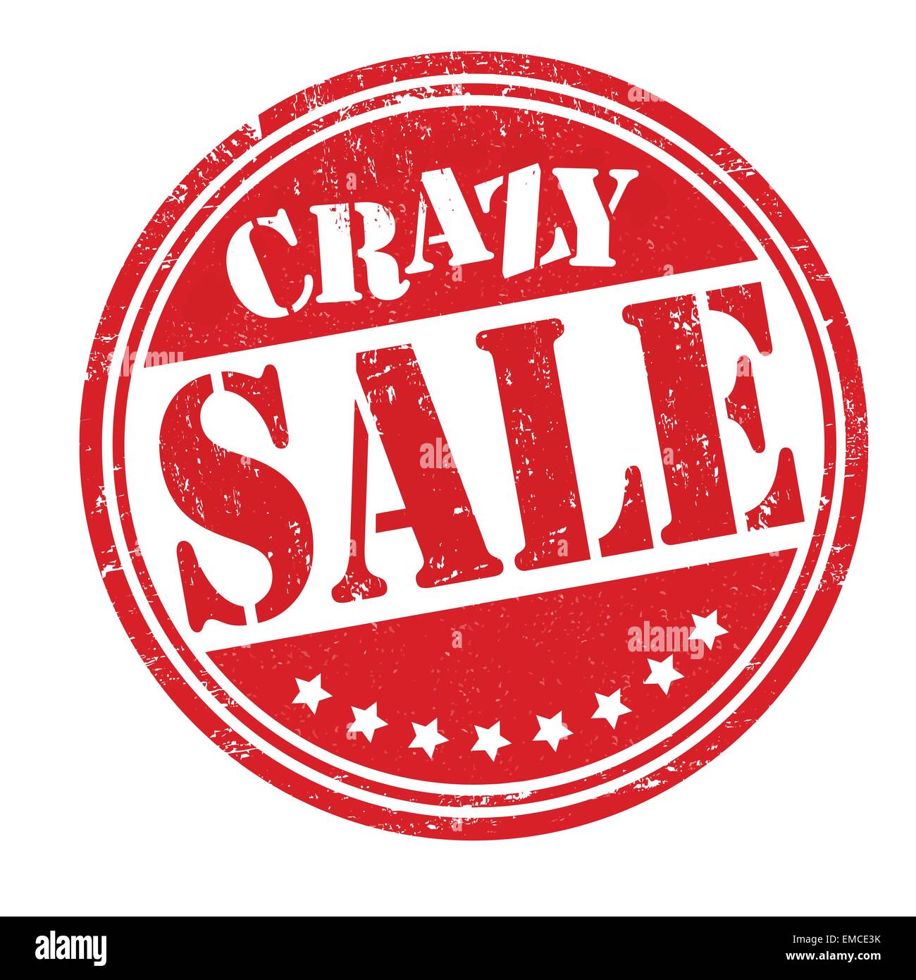 Crazy sale stamp Stock Vector Image & Art - Alamy