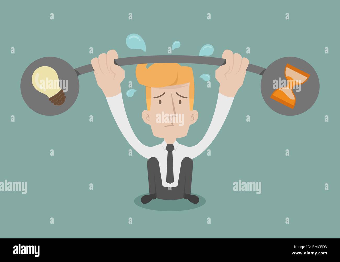 Vector athlete lifting weight Stock Vector Images - Alamy