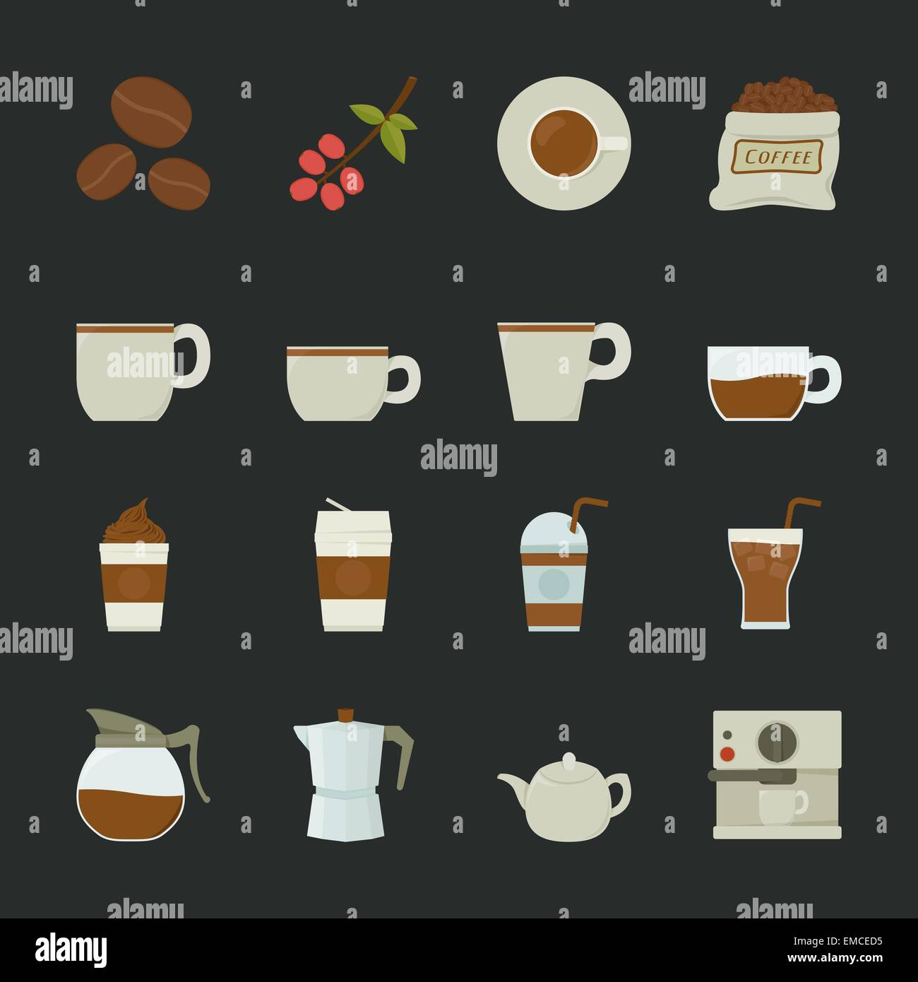 Coffee infographics Stock Vector Images - Alamy