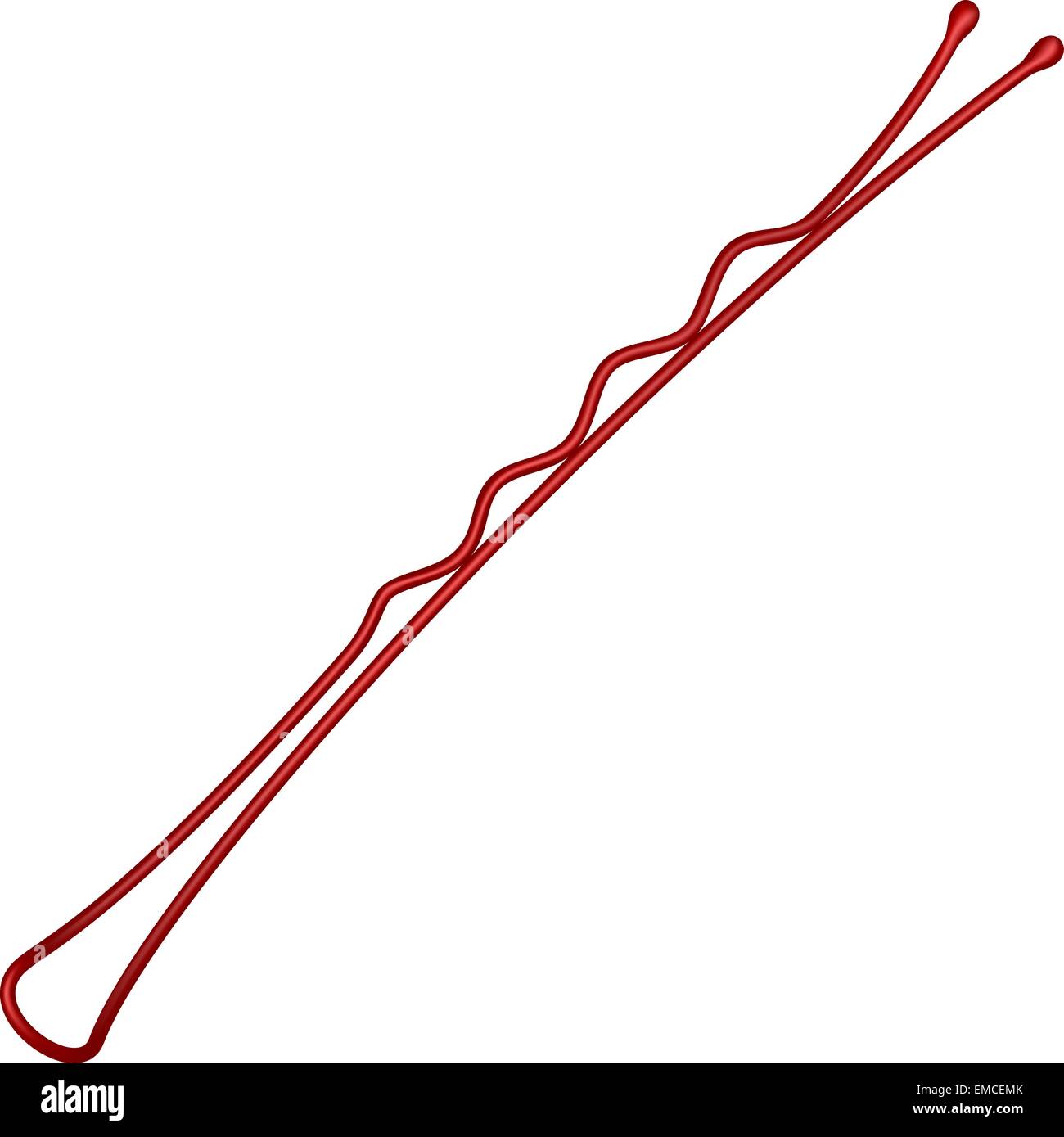 Hairclip Stock Vector Images - Alamy