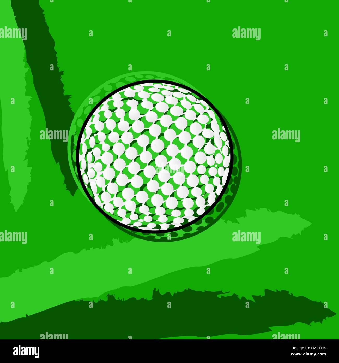 Stylized golf ball Stock Vector Image & Art - Alamy