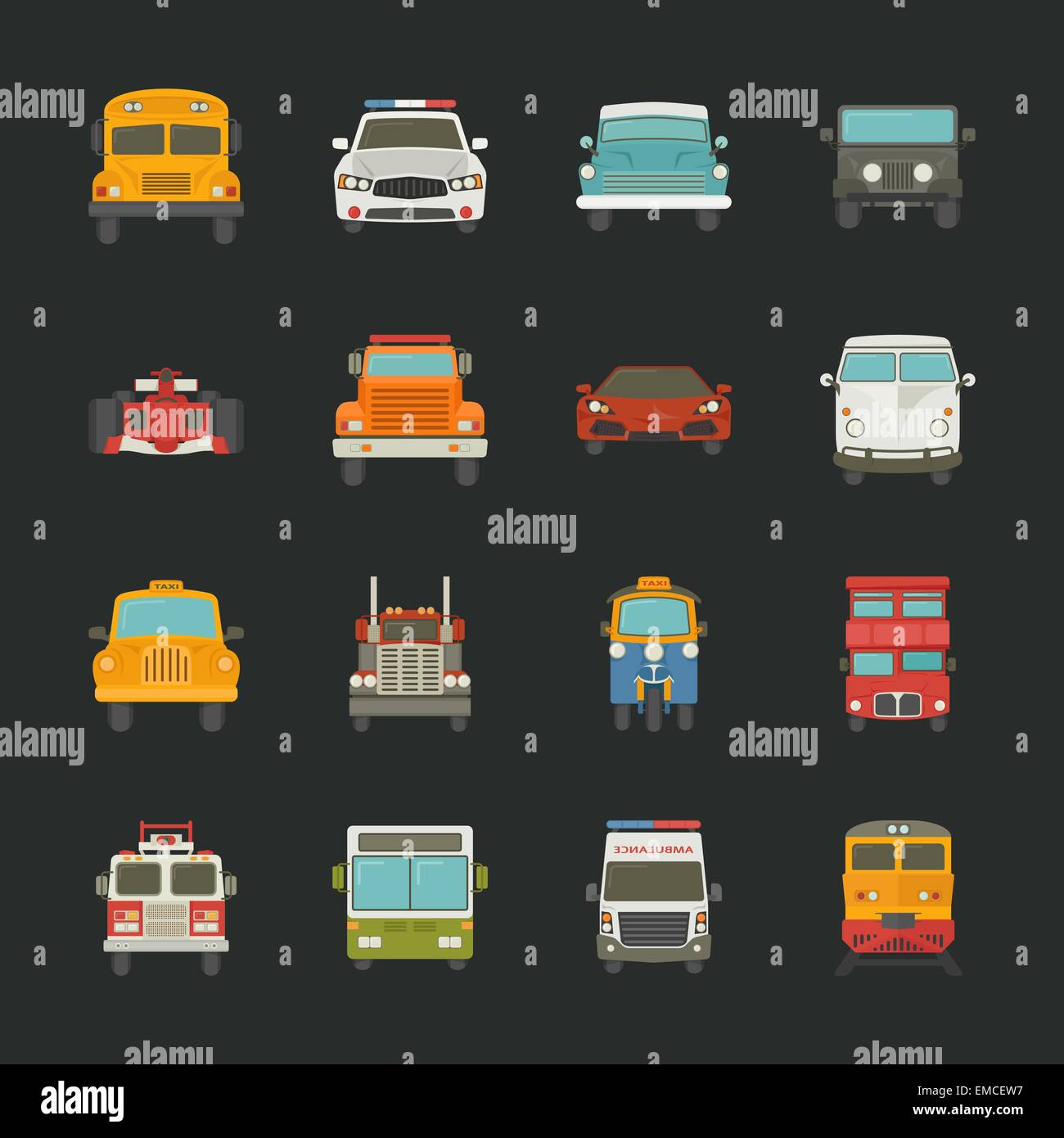 Car icons , transport Stock Vector Image & Art - Alamy