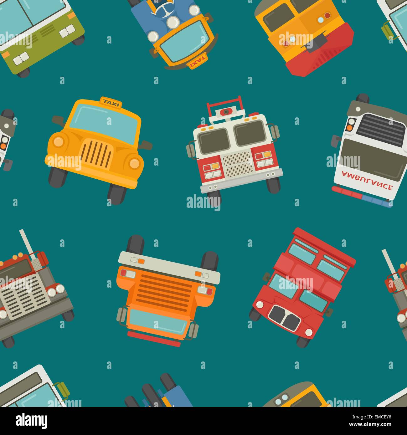 Seamless with cars hi-res stock photography and images - Alamy