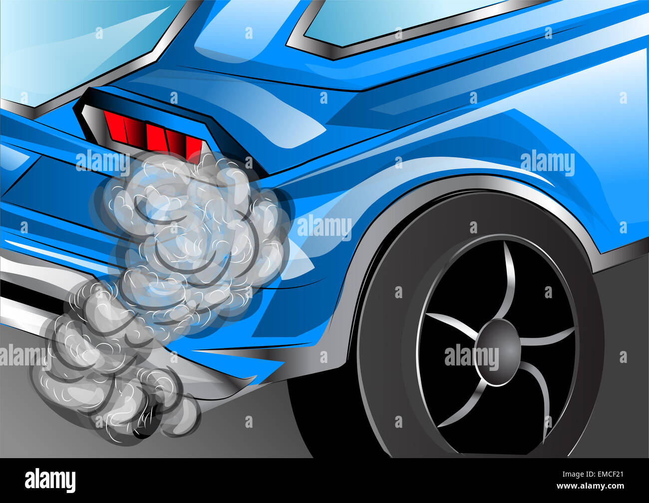Car fume illustration hi-res stock photography and images - Alamy