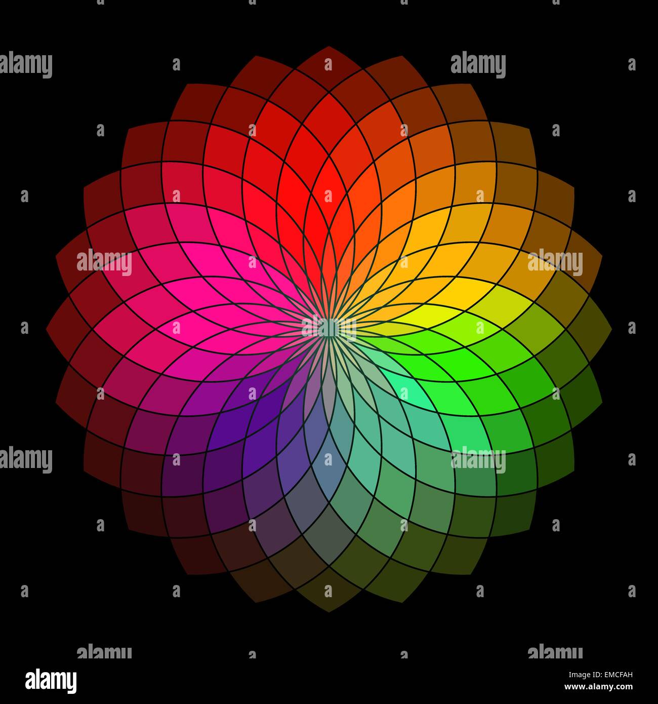 Rainbow style vector wheel Stock Vector Image & Art - Alamy