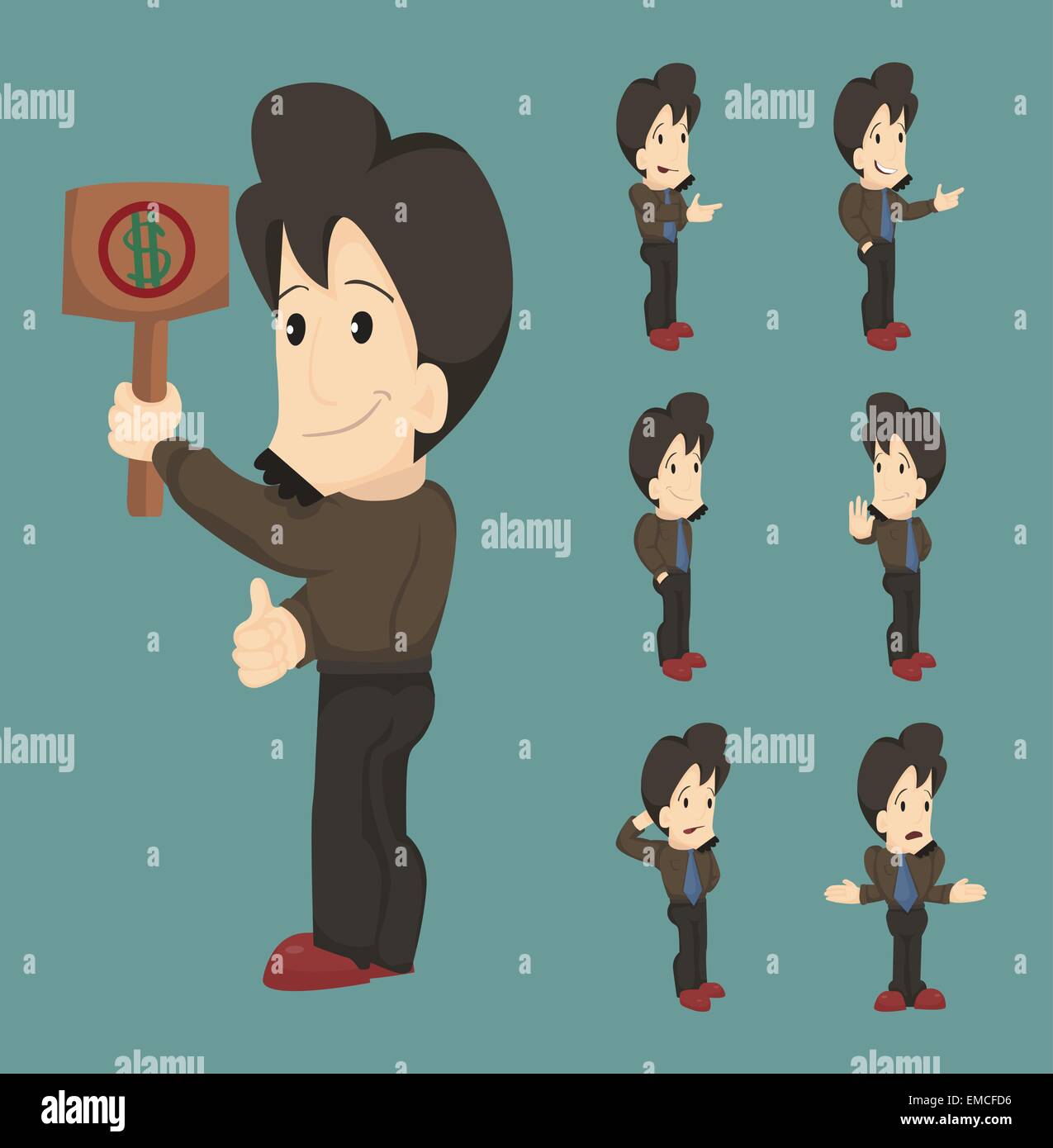 Multiple poses Stock Vector Images - Alamy