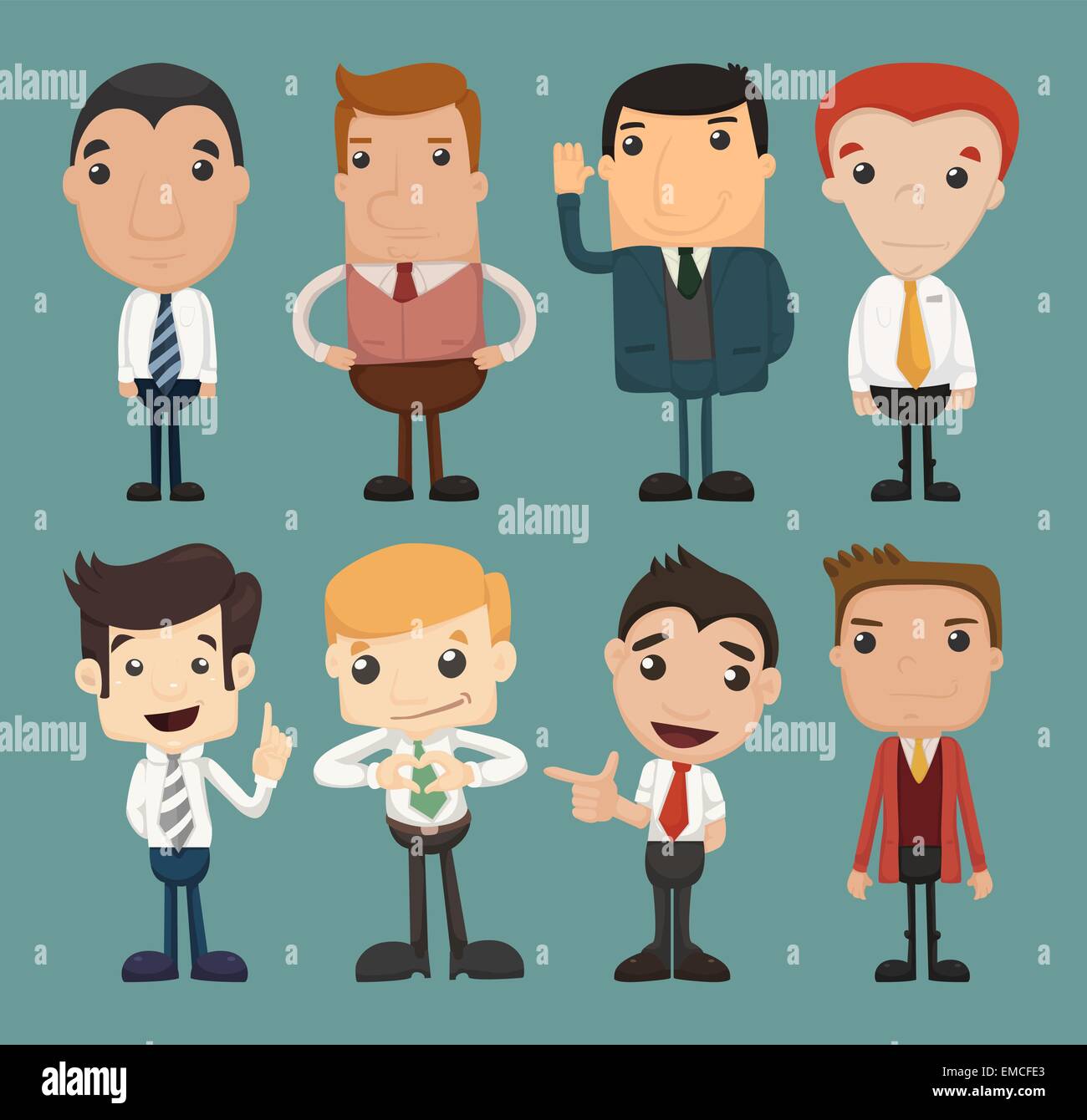 Successful businessman standing office Stock Vector Images - Alamy