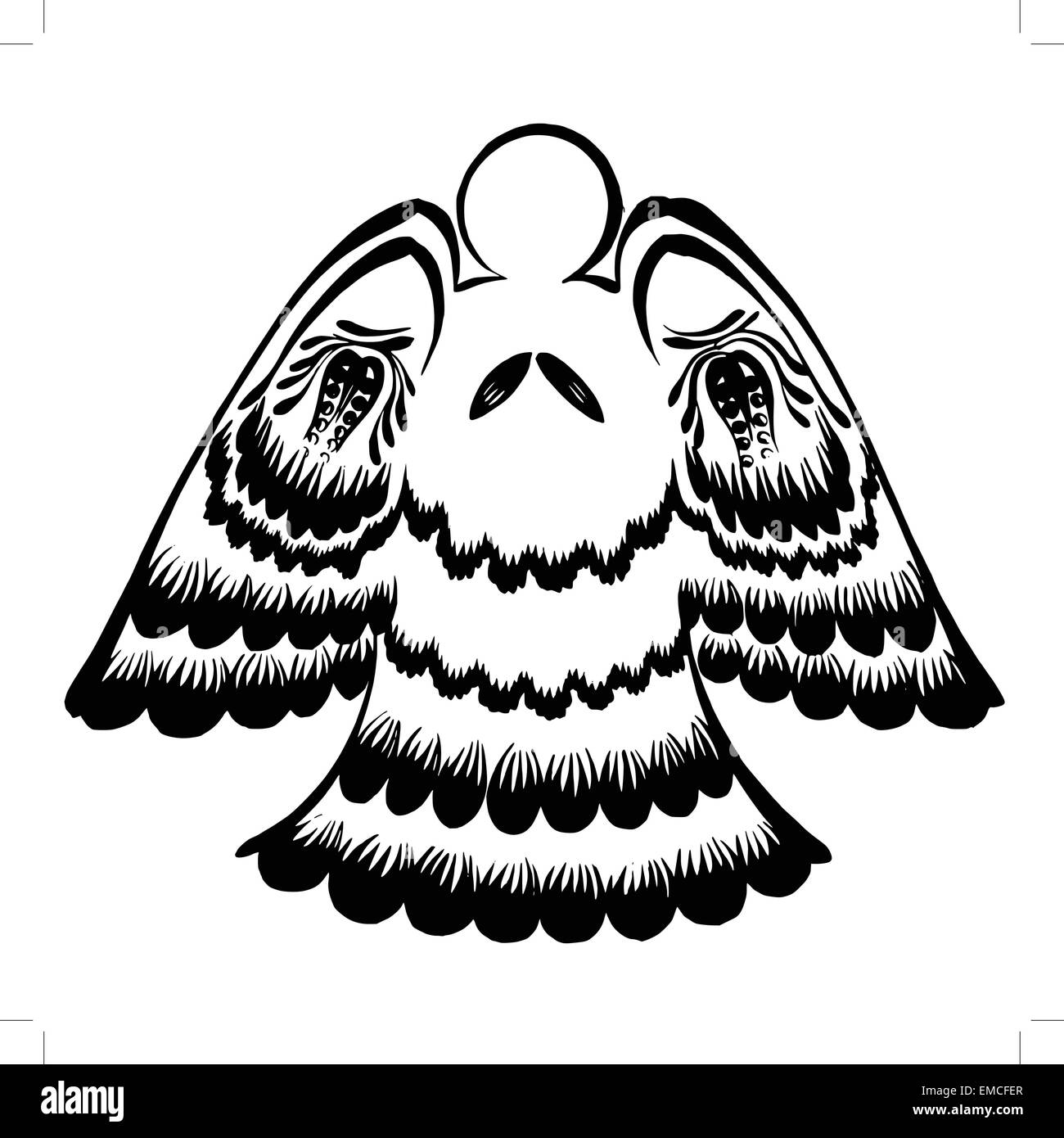 Decorative vintage angel Stock Vector Images - Alamy