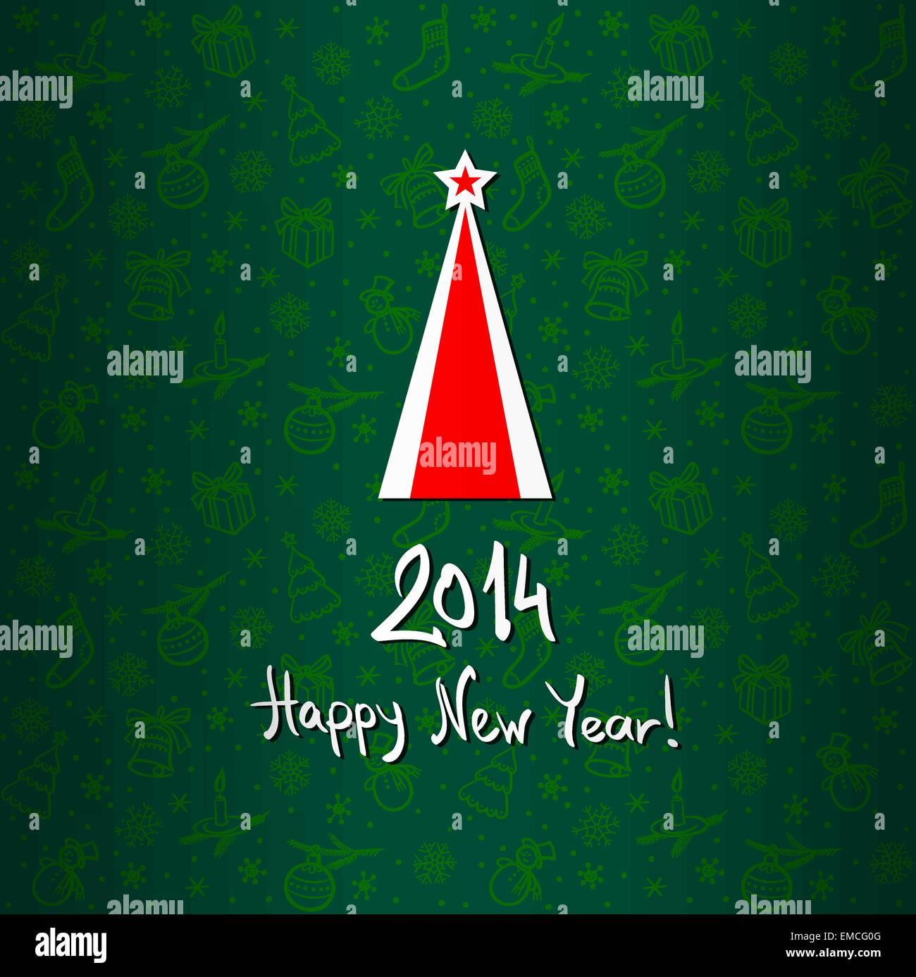 Abstract christmas tree drawing drawing Stock Vector Images - Alamy