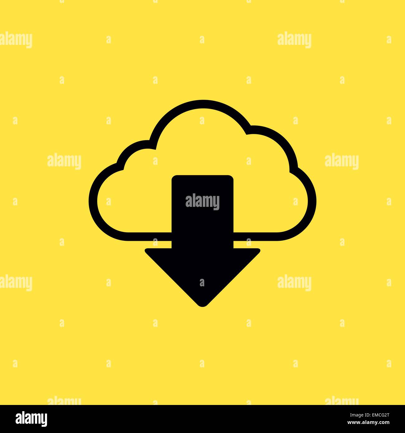 Data arrow icon flat Stock Vector Images - Alamy