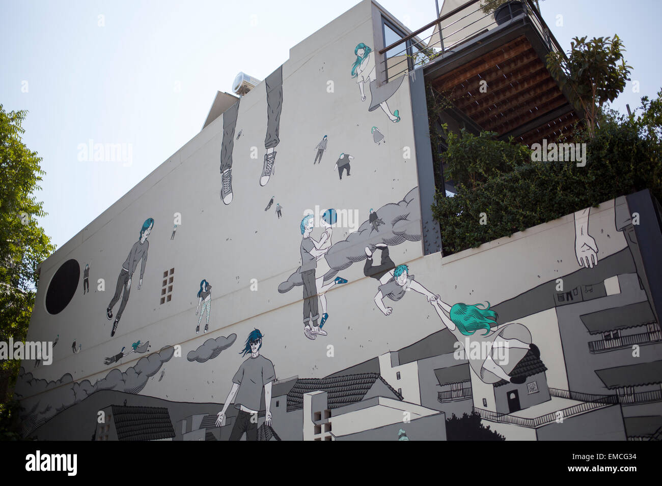 Mural in Psyrri, Athens Stock Photo - Alamy